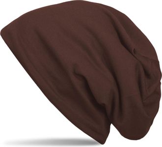 styleBREAKER Unisex Beanie M&uuml;tze Einfarbige mit Thermo-Fleece Futter, warme Winter M&uuml;tze gef&uuml;ttert 04024008, Farbe:Dunkelbraun