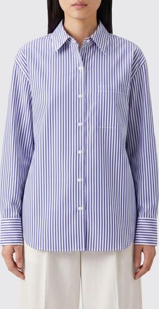 Rag & Bone Chemise ray&eacute;e en coton &agrave; coupe d&eacute;contract&eacute;e et &eacute;paules tombantes