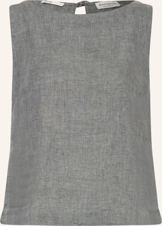 Marc O'Polo Marc Opolo Blusentop Aus Leinen grau
