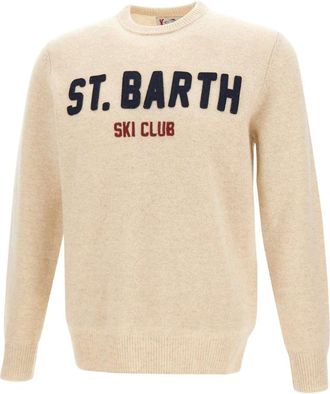 MC2 Saint Barth Homme, Pulls, Beige, Taille: S Heron Donegal Sweater