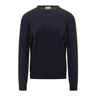 Malo Pure Cashmere Rundhals-Pullover - - Knitwear - Herren - Blau - L