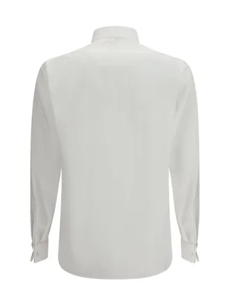 Tom Ford Mens Cotton Shirt With Regular Fit White