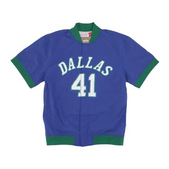 Mitchell & Ness Dirk Nowitzki NBA Warm Up Jacke - - Sport - Herren - Blau - XL
