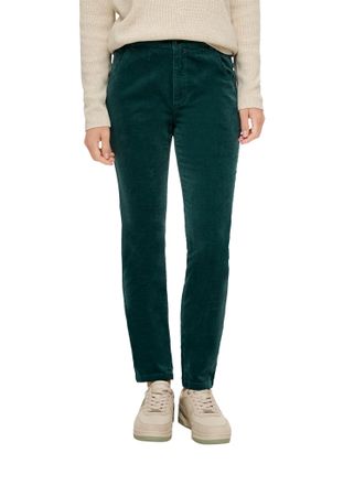 s.Oliver Damen Hose lang, Slim Fit Blue Green 32