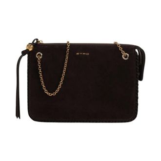 Etro Pochette bandouli&egrave;re en daim - Femme - Sacs - Brun - Taille: ONE Size