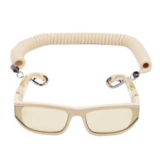 Dolce & Gabbana Lunettes de soleil rectangulaires Pre-owned - Femme - Pre-owned - Beige - Taille: ONE Size