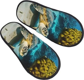 Generic Pantoufle Impression De Tortues Marines Chausson Respirantes L&eacute;g&egrave;res Slippers Pour Femme Unisex Ext&eacute;rieur L