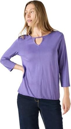 Cecil B322251 T-Shirt &agrave; Manches Longues avec d&eacute;coupe, Lilas Sauvage, M Femmes