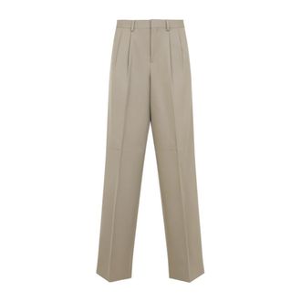 Celine Pleated Hosen - - Trousers - Damen - Beige - M
