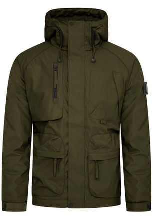 SOULSTAR Steppjacke S2MALBUN Herren leichte Field-Jacket mit Kapuze Fleece gef&uuml;tterte Outdoor-Jacke