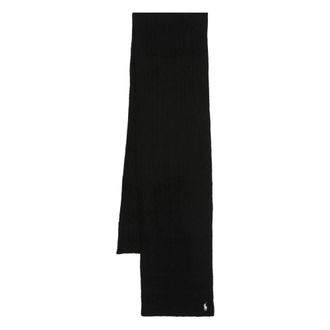 Polo Ralph Lauren Schwarzer Winter Schal Casual Stil - - Accessories - Damen - Schwarzk - ONE SIZE