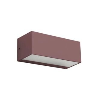 Forlight Ara aplique exterior rectangular marr&oacute;n para bombilla E27