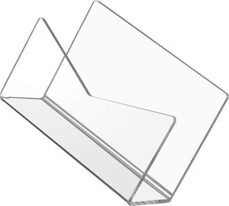 Pretyzoom Transparentes Acryl Tischregal Briefablage Mail Organizer mit Fächern für Umschläge und Dokumente Praktischer Schreibtisch Organizer für Büro Zuhause 