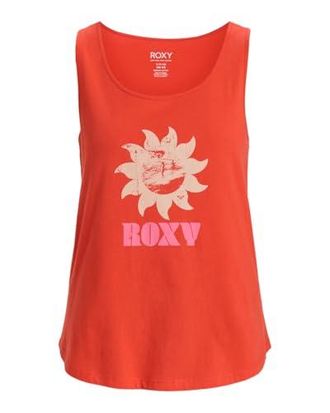Roxy Femme Surfclassic Tank Organic T-Shirt, Poppy Red, M EU