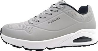 Skechers Uno Stand On Air Baskets Homme, Light Gray Durabuck Black Trim, 40 EU