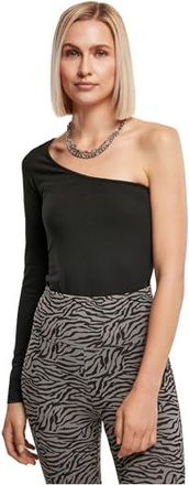 Urban Classics Ladies Organic Asymmetric One Sleeve Body Maillot Gainant, Noir, XL Femme