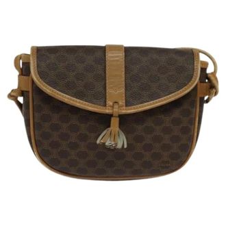Celine Pre-owned Sac bandouli&egrave;re vintage macadam - Femme - Pre-owned - Brun - Taille: ONE Size