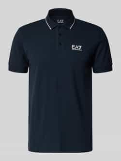 Emporio Armani Regular Fit Poloshirt mit Logo-Print