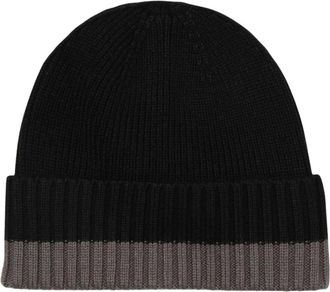 A|X Armani Exchange Homme, Accessoires, Noir, Taille: ONE Size Ribbed Knit Beanie