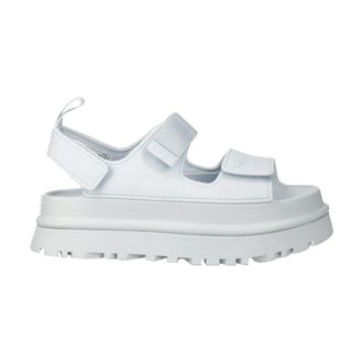 UGG Ugg, Femme, Chaussures, Blanc, Taille: 41 EU Sandales &agrave; Talons Compens&eacute;s GoldenGlow