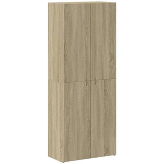 Generic B&uuml;roschrank mit 2 T&uuml;ren und 4 F&auml;chern, Mehrzweckschrank, Aktenschrank f&uuml;r Wohnzimmer, Schlafzimmer, Heimb&uuml;ro, Sonoma-Eiche 60x32x153 cm Holzwerkstoff