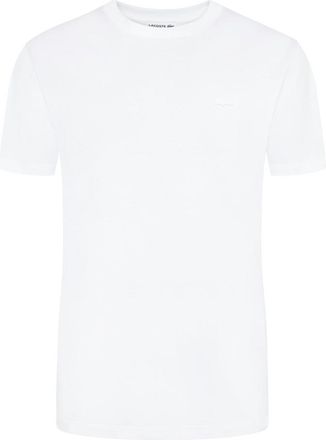 Lacoste Jersey-T-Shirt mit Tenniscourt-Print auf R&uuml;ckenseite in