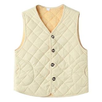 Generic Gilet Sans Manche Femme Gilet Femme D&eacute;contract&eacute; Quotidien Ville Matelass&eacute; Hiver - Doublure Polaire Pour Activit&eacute;s Outdoor Par Temps Froid