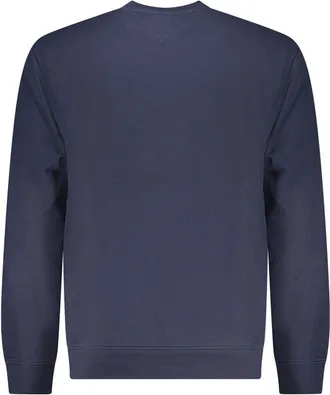 Tommy Hilfiger Logo-Print Cotton Sweatshirt - Blue