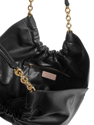 Coccinelle Womens Shoulder Bag Black Bovine Leather - Shoulder-Bags