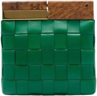 Bottega Veneta Pre-owned Snap Clutch - - Pre-owned - Damen - Gr&uuml;n - ONE SIZE
