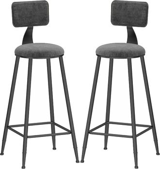 Generic Barhocker, Fr&uuml;hst&uuml;cksbarhocker, Tresenhocker mit Samtpolsterung, 66/76 cm, Tragkraft 150 kg, Moderne K&uuml;cheninsel, Esszimmer