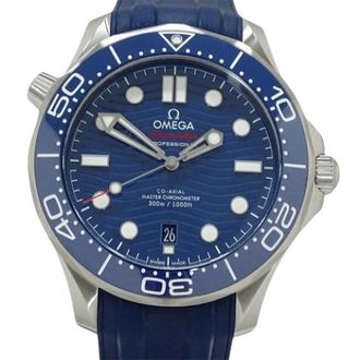 Omega Montre vintage Pre-owned - Homme - Pre-owned - Bleu - Taille: ONE Size
