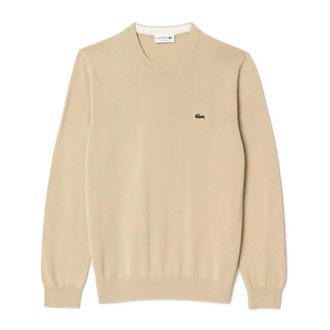 Lacoste Baumwoll-Rundstrickpullover - - Knitwear - Herren - Beige - S