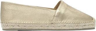 Castaner Metallic Leather Espadrilles With Braided Jute Tri - Gr. 38 (EU) - in Beige