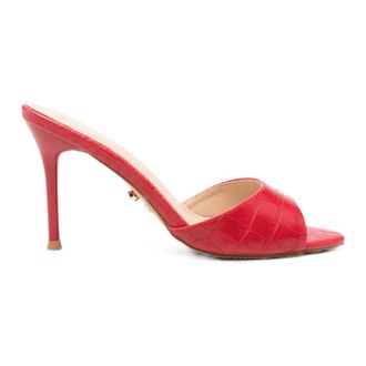 Twentyfourhaitch Femme, Chaussures, Rouge, Taille: 38 EU Mule Brandinchi