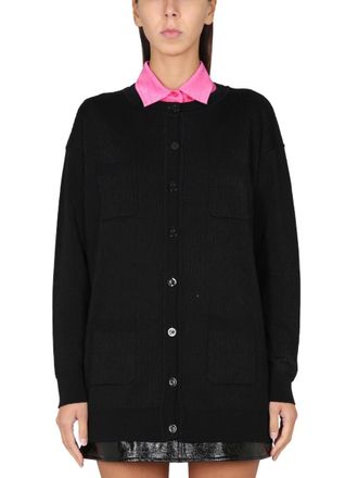 Moschino Virgin Wool Cardigan - Black
