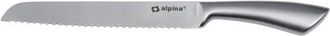 Alpina Alpina Santoku-Messer, Edelstahl, Silber, 33,5 cm