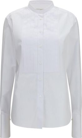 Fendi Womens Cotton Poplin Shirt White
