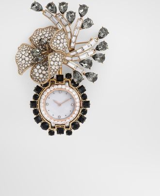 Dolce & Gabbana Uhrenbrosche Mit Strass - Mann Bijoux Gold Metall Pz
