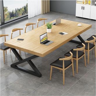 Generic Extra Dicker gro&szlig;er B&uuml;ro-Konferenztisch, Konferenztisch, for Gesch&auml;ftstreffen, Seminare und Schulungen, bietet Platz for 4 bis 8 Personen(Gelb)