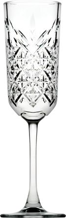 Pasabahce 4er Pack Champagner- und Sektgläser 175 ml Prosecco-Gläser Champagner Kelche Schaumweingläser in Kristall Design 4 Stück (1er Pack)