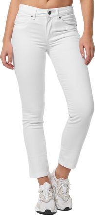 Tazzio Jeans Damen Straight Leg Stretch Hose Denim Jeanshose Fit F110 (Wei&szlig;, 36)