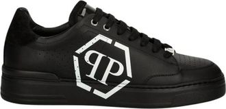 Philipp Plein Homme, Chaussures, Noir, Taille: 45 EU Lo-Top Hexagon