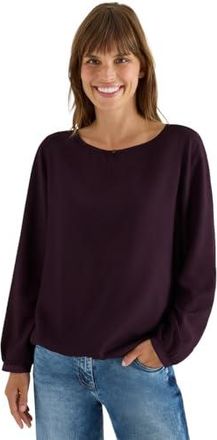 Cecil 3411876 Chemisier de Couleur Unie, Rouge Eggplant, XL Femmes