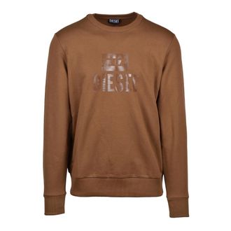 Diesel Felpa Girocollo - - Sweatshirts & Hoodies - Herren - Braun - L