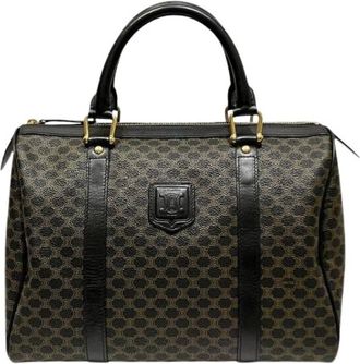 Celine Sac &agrave; main Macadam en PVC Pre-owned - Femme - Pre-owned - Brun - Taille: ONE Size