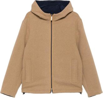 K-Way Veste double face en laine Claudel - Homme - Vestes - Beige - Taille: L