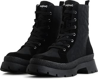 Desigual Damen Shoes_Boot Padded Hiking Shoe, Black, 37 EU