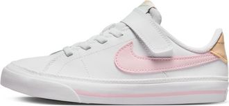 Nike Nike Jungen Court Legacy Little Kids Shoe, White Pink Foam Sesame Honeydew, 27.5 EU