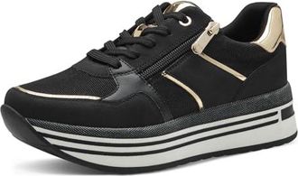 Marco Tozzi Baskets à Lacets pour Femme 2-23721-43, Noir/Comb, 37 EU